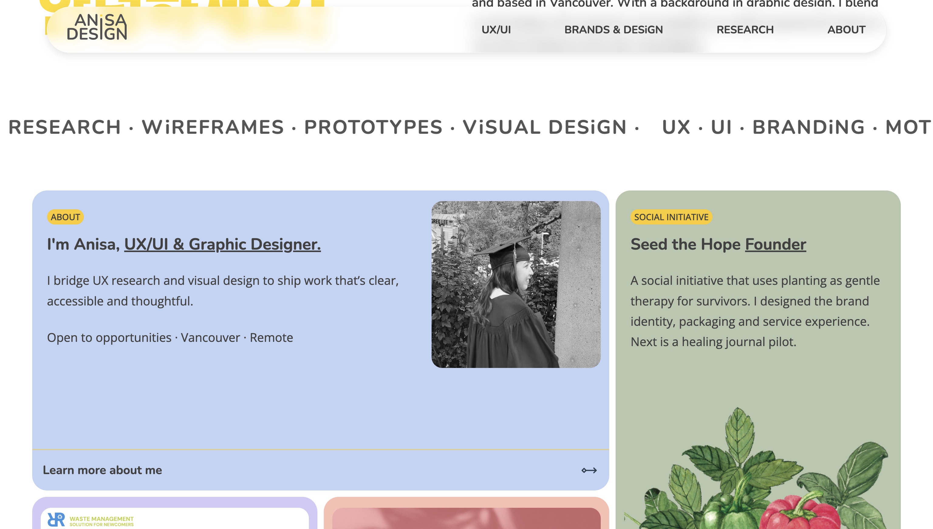 Anisa Design | UX/UI & Graphic Design Portfolio